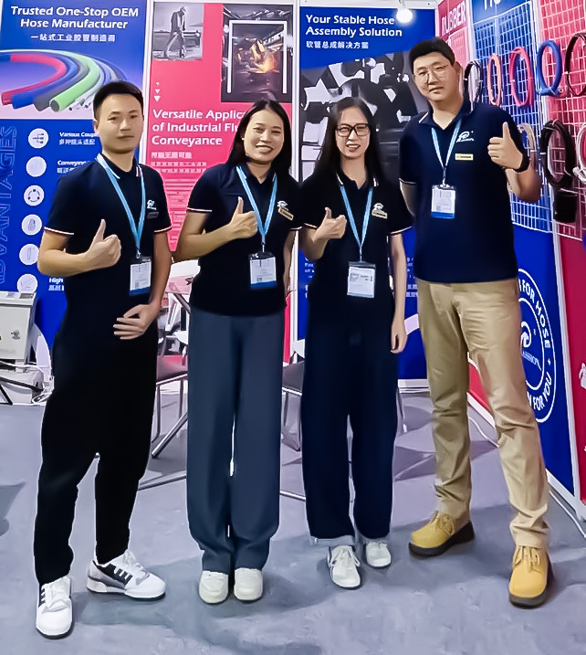 PTC ASIA 2023에서 고무 튜브 부스 방문객들에게 큰 감사